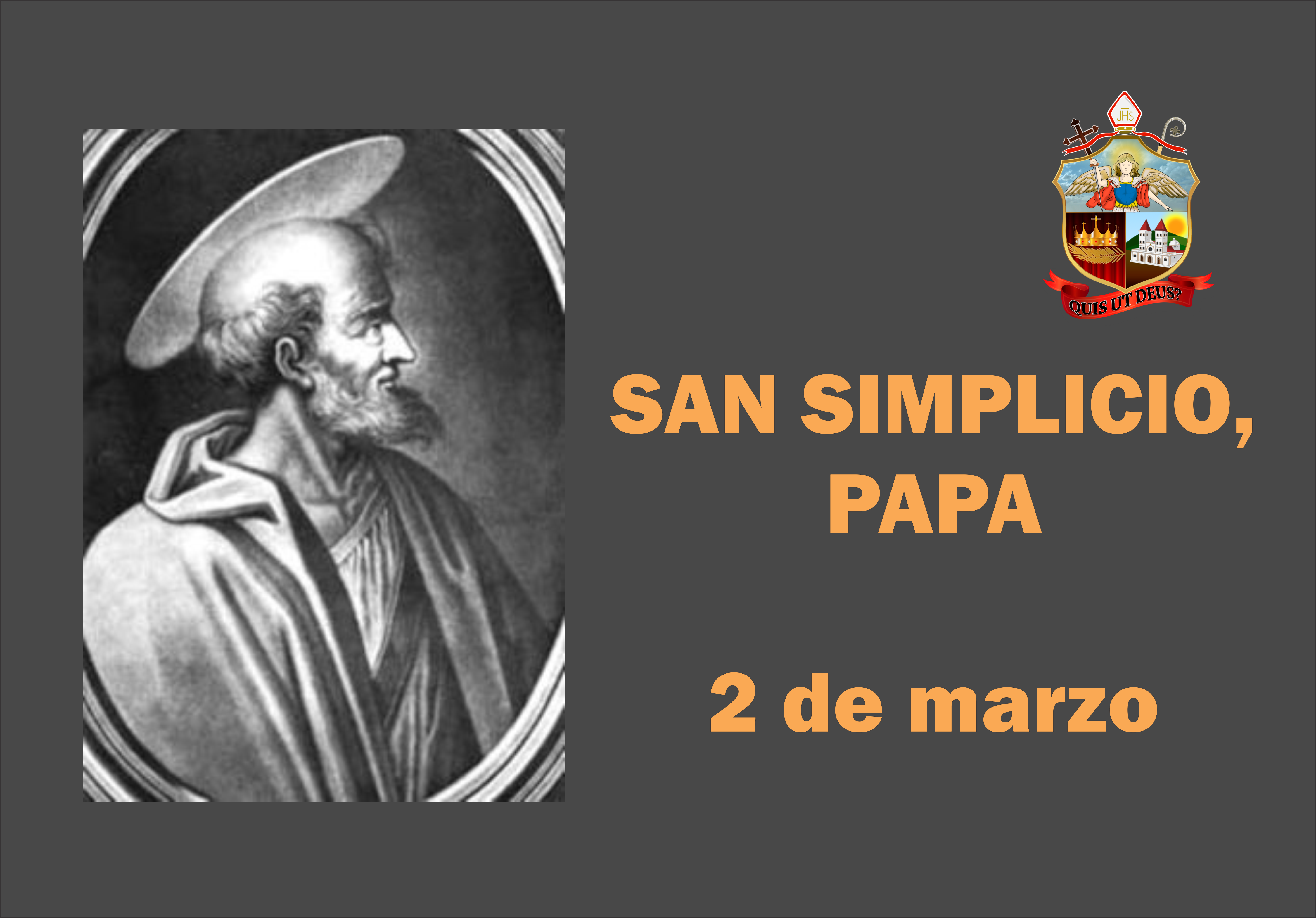 SAN SIMPLICIO, PAPA | Diócesis de San Miguel | Sitio Oficial